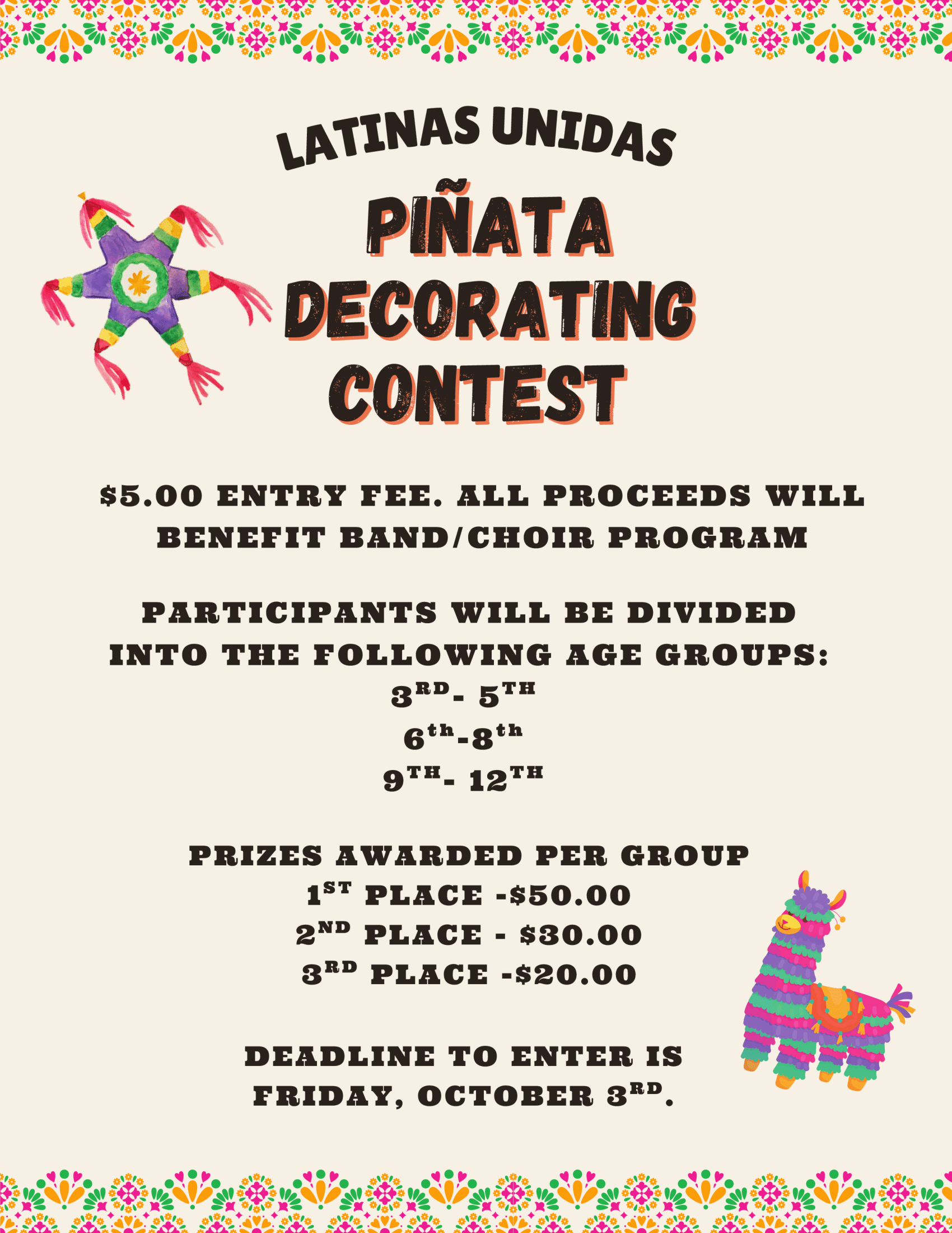 Piñata Decorating Contest - D'Arbonne Woods Charter School